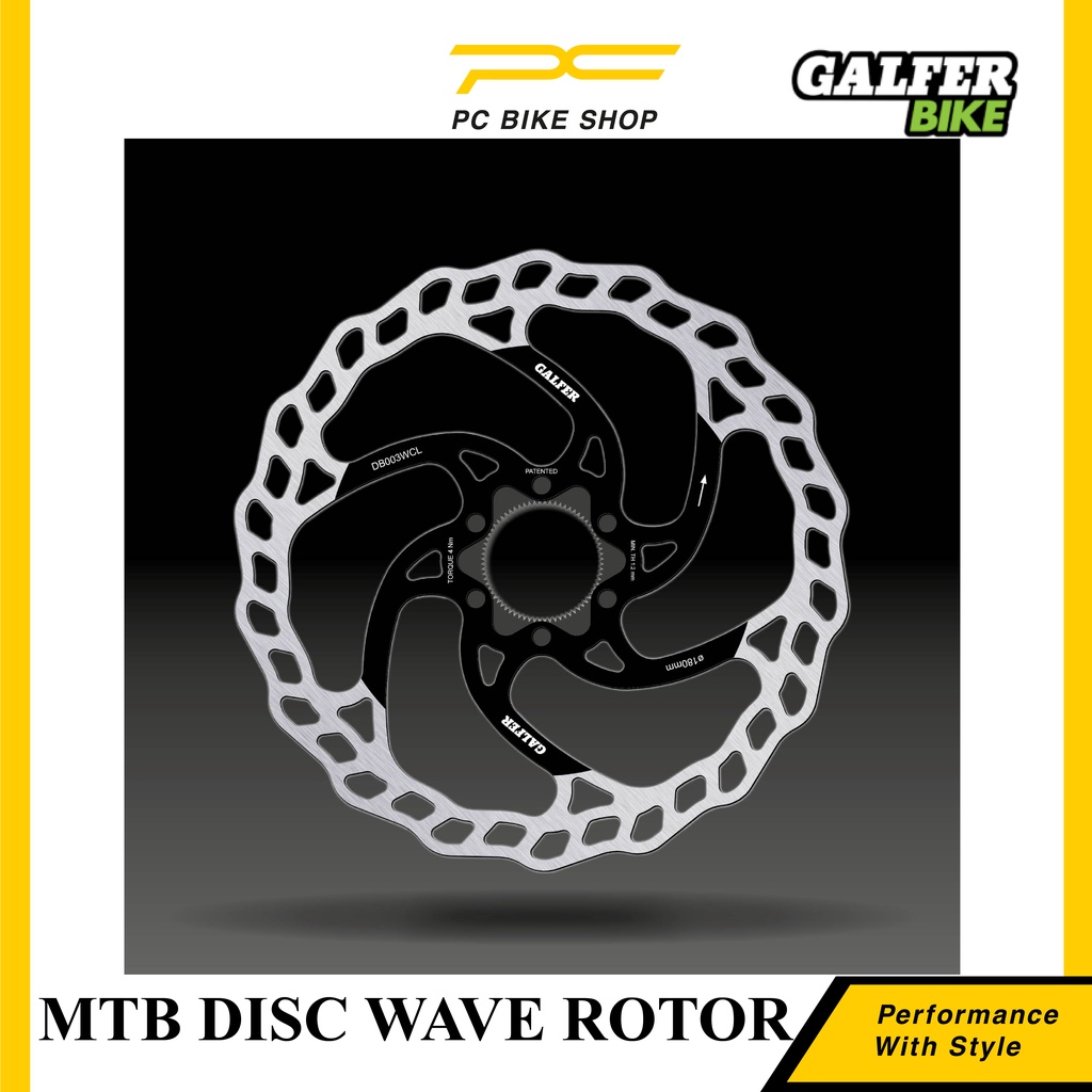 GALFER CENTERLOCK BRAKE DISC ROTOR 160/180 (DB002/3) RB Disc Brake ...
