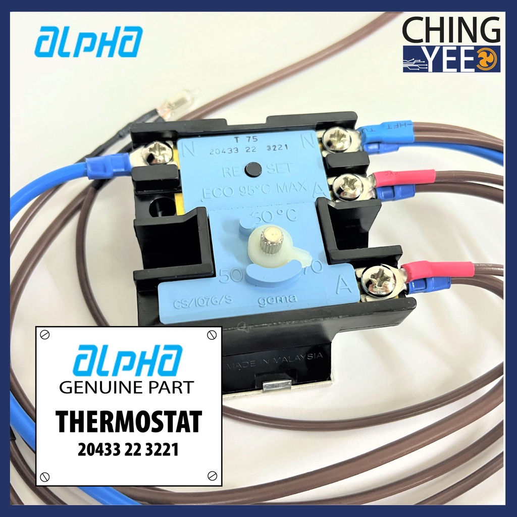 Alpha Storage Water Heater Spare Part - Thermostat 20433 22 3221 ...