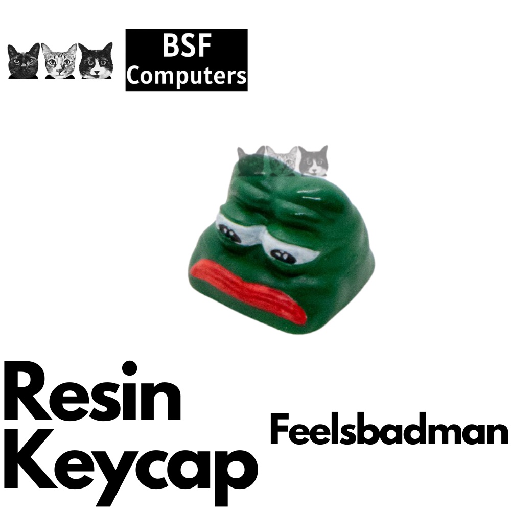 [Ready stock] Resin Keycap Feelsbadman Sad Pepe Key Cap | Shopee Malaysia