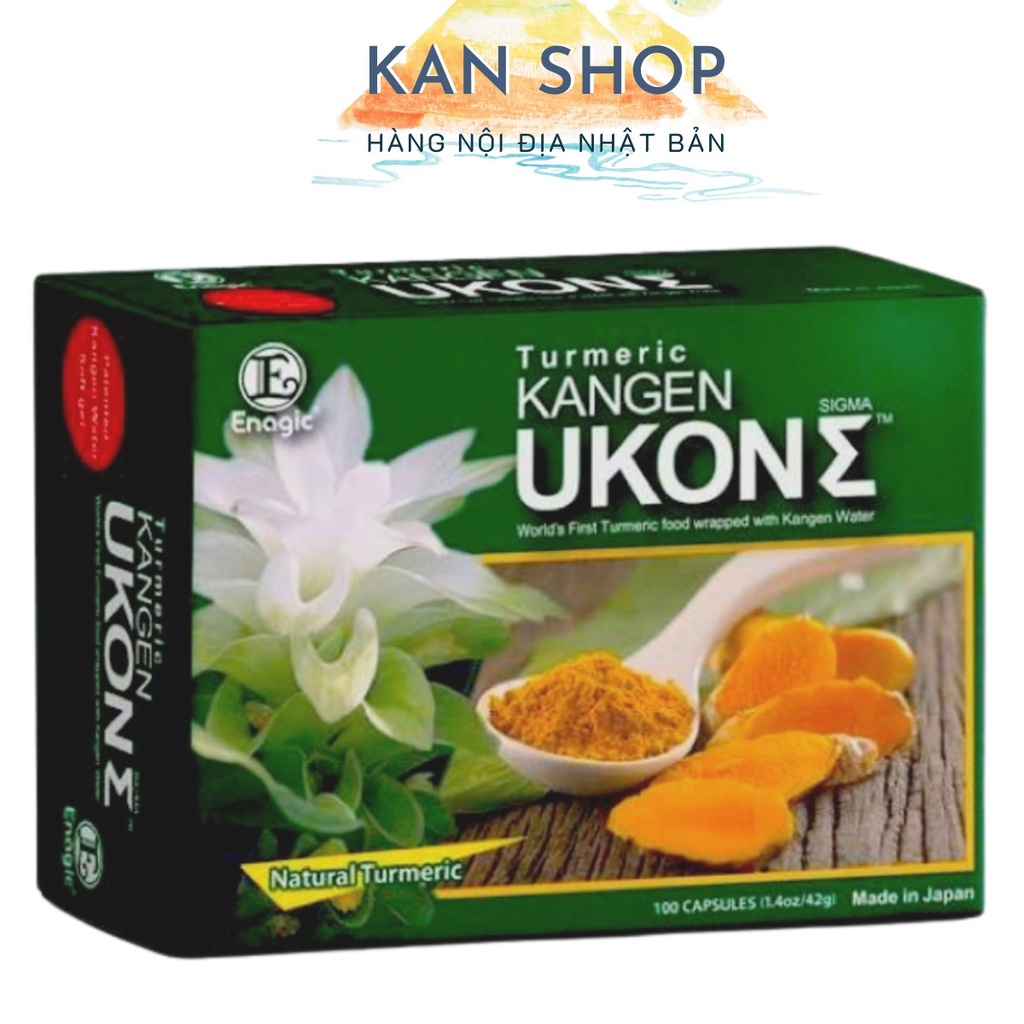 Kangen UkonΣ Japanese turmeric capsules | Box of 100 tablets | Kan ...
