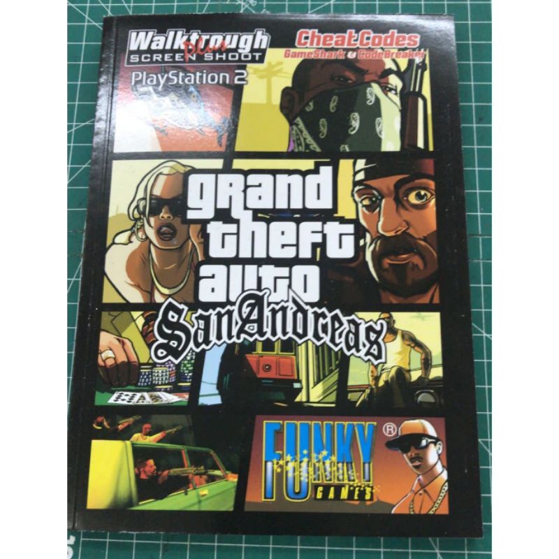 Cheat Book Cassette PS2 GTA SAN ANDREAS - PLAYSTATIONS 2 GTA SA GTA SAN ...