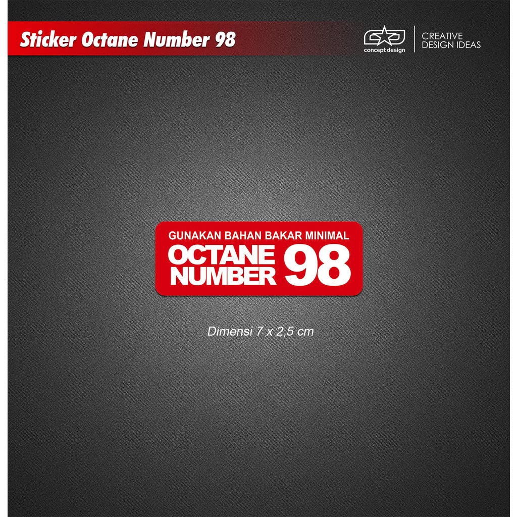 Octane Number 98. Sticker | Shopee Malaysia