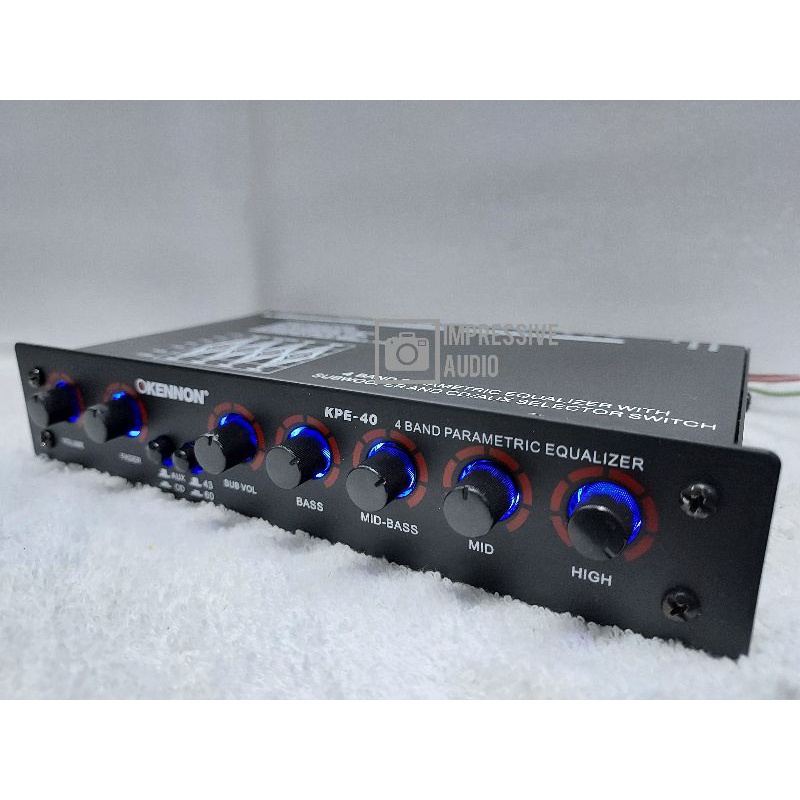 KENNON 4/9 BAND PARAMETRIC PRE AMP WITH SUBWOOFER OUTPUT | Shopee Malaysia