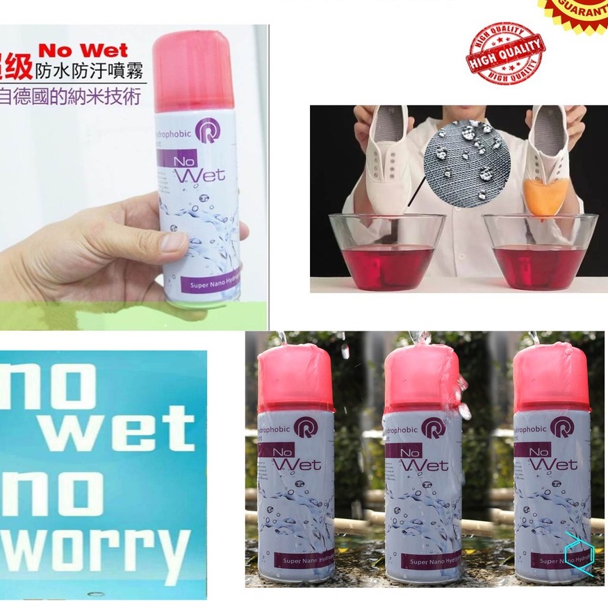 ORIGINAL Water Repellant Spray Nowet Waterproof - 250ml (No Wet ...