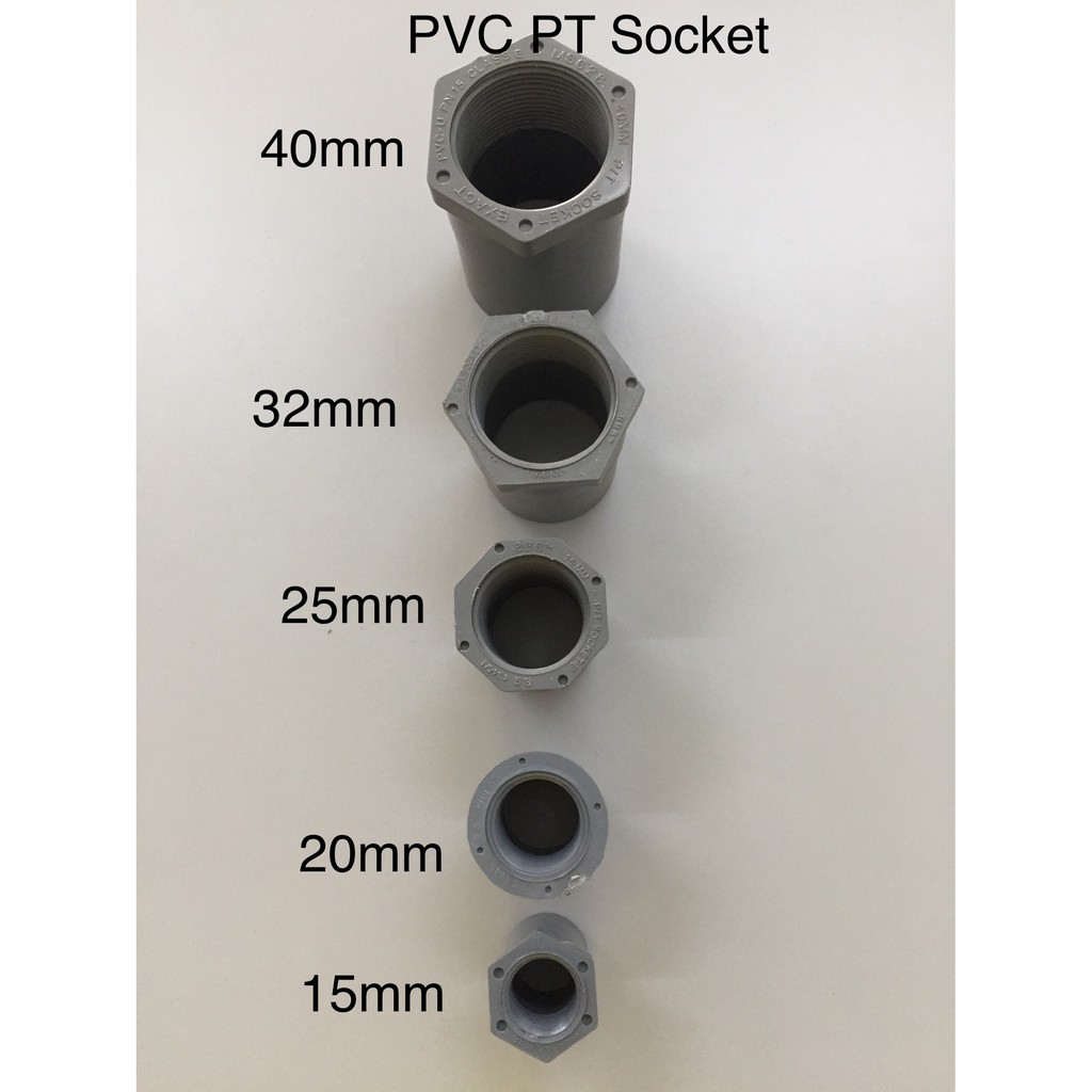 PVC PT Socket (5 sizes) | Shopee Malaysia
