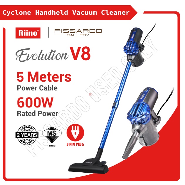 Riino EVolution V8 Super Cyclone Handheld Vacuum Cleaner Wired Vacuum ...