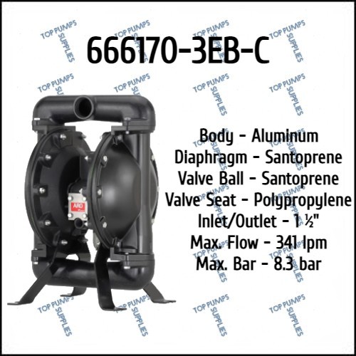 ARO Pro Series Air Operated Double Diaphragm Pump (AODD Pump) 666170 ...