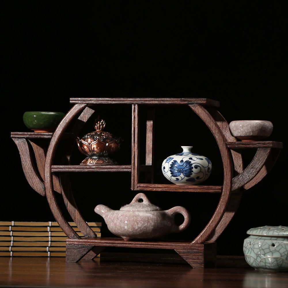 Door Frame Antique Shelf Chinese Style Small Duobao Shelf Solid Wood ...