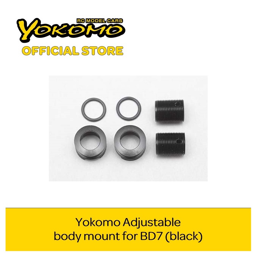 Yokomo Adjustable body mount for BD7 (black) (BD-ABM6B) | Shopee Malaysia