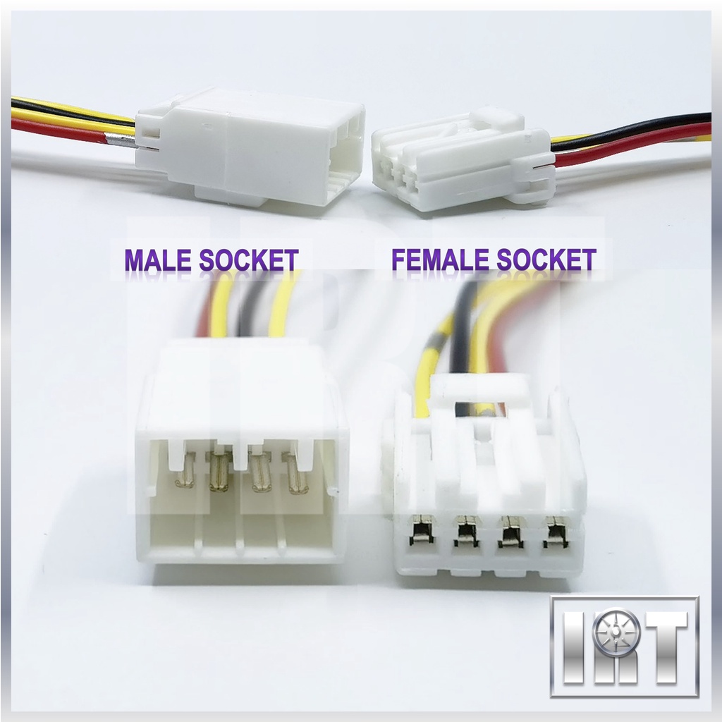 4 Pin Rear Bonnet Tail Lamp Socket BLM FLX Saga Proton Kereta Lampu ...