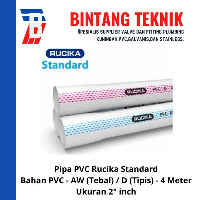 Rucika White Pvc Pipe 2" Inch 4 Meters | Shopee Malaysia