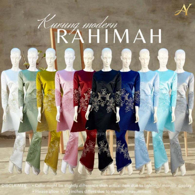 Kurung Modern Rahimah Exclusive Baju Lace Baju Duchess Baju Satin Kurung Satin Kurung Pahang ...
