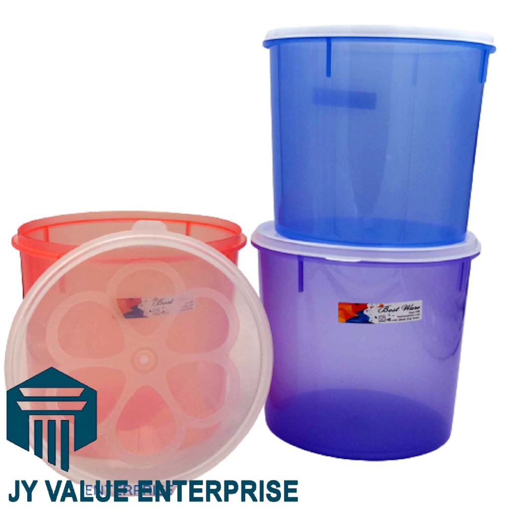 BESTWARE Multipurpose Round Plastic Container / Food Storage Container / Canister / Bekas ...