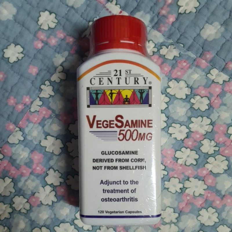 21st Century Vegesamine 500mg Vegetarian Capsules 120s (Expiry Date:04/ ...