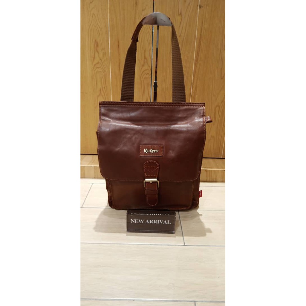 Kickers Camel Leather 2 In 1 Bag- Backpack/ Sling Bag | FREE SHIPPING ...