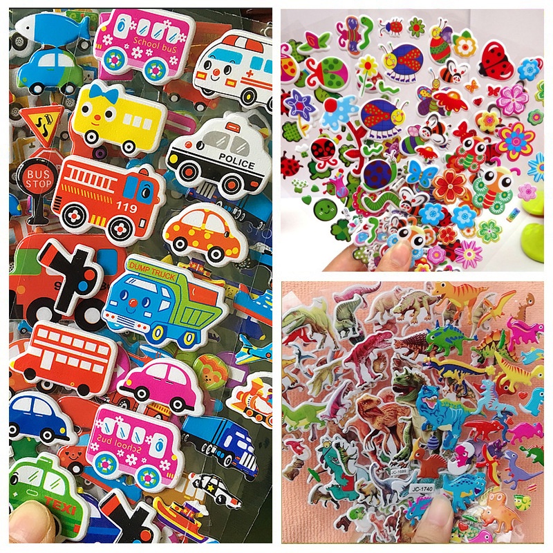 Reward sticker 3D stereo bubble stickers Cartoon stickers Children ...