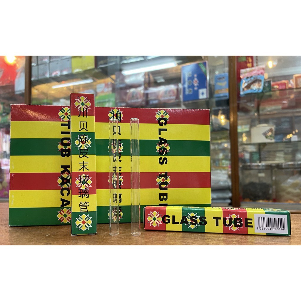 Empty Glass Tube| 川贝陈皮末玻璃管| Tiub Kaca Kosong Sakit Perut | Tiub Tabung ...