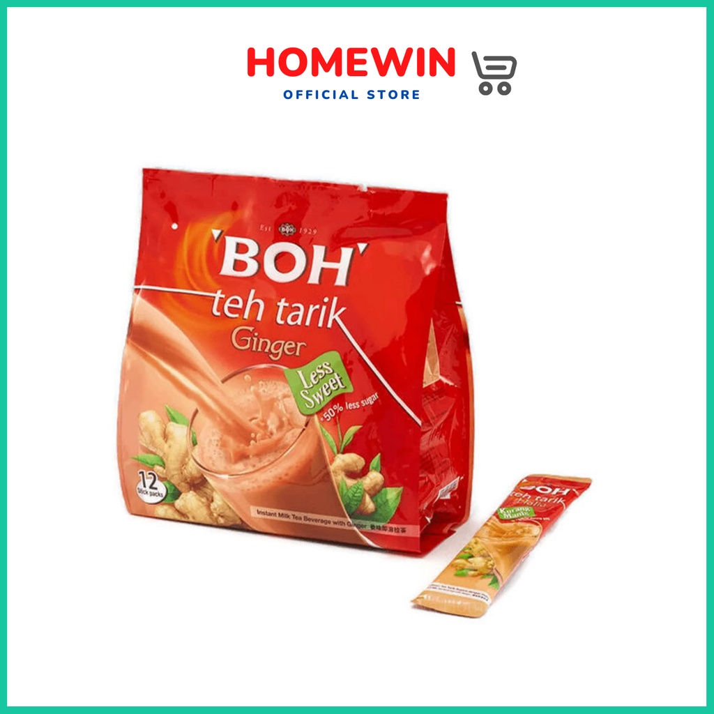 Boh Tea Tarik Kurang Manis Ginger (26g x 12 Sachets) | Shopee Malaysia