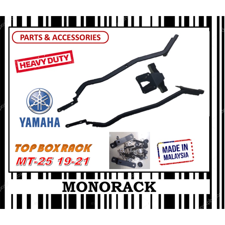 J RACK YAMAHA MT25 TOP BOX RACK MONORACK HEAVY DUTY | Shopee Malaysia