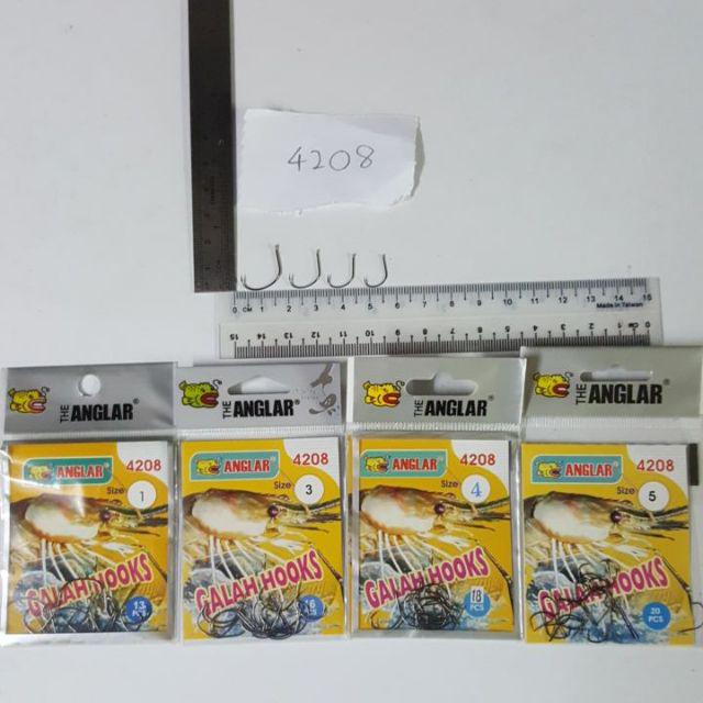 Anglar galah prawn hook / mata kail udang galah 4206 4208 4209 Sepit ...