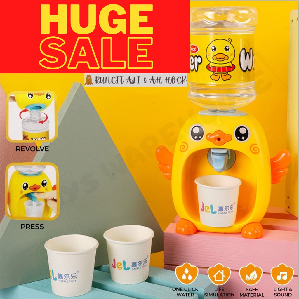 🔥READY STOCK🔥Mini Cartoon Water Dispenser Kids Chilren Pretend Play Toy ...
