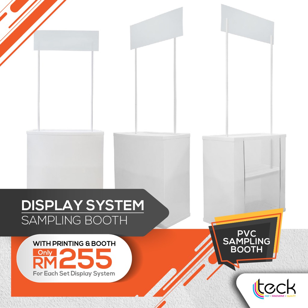 PVC Counter Booth (with print) | Shopee Malaysia