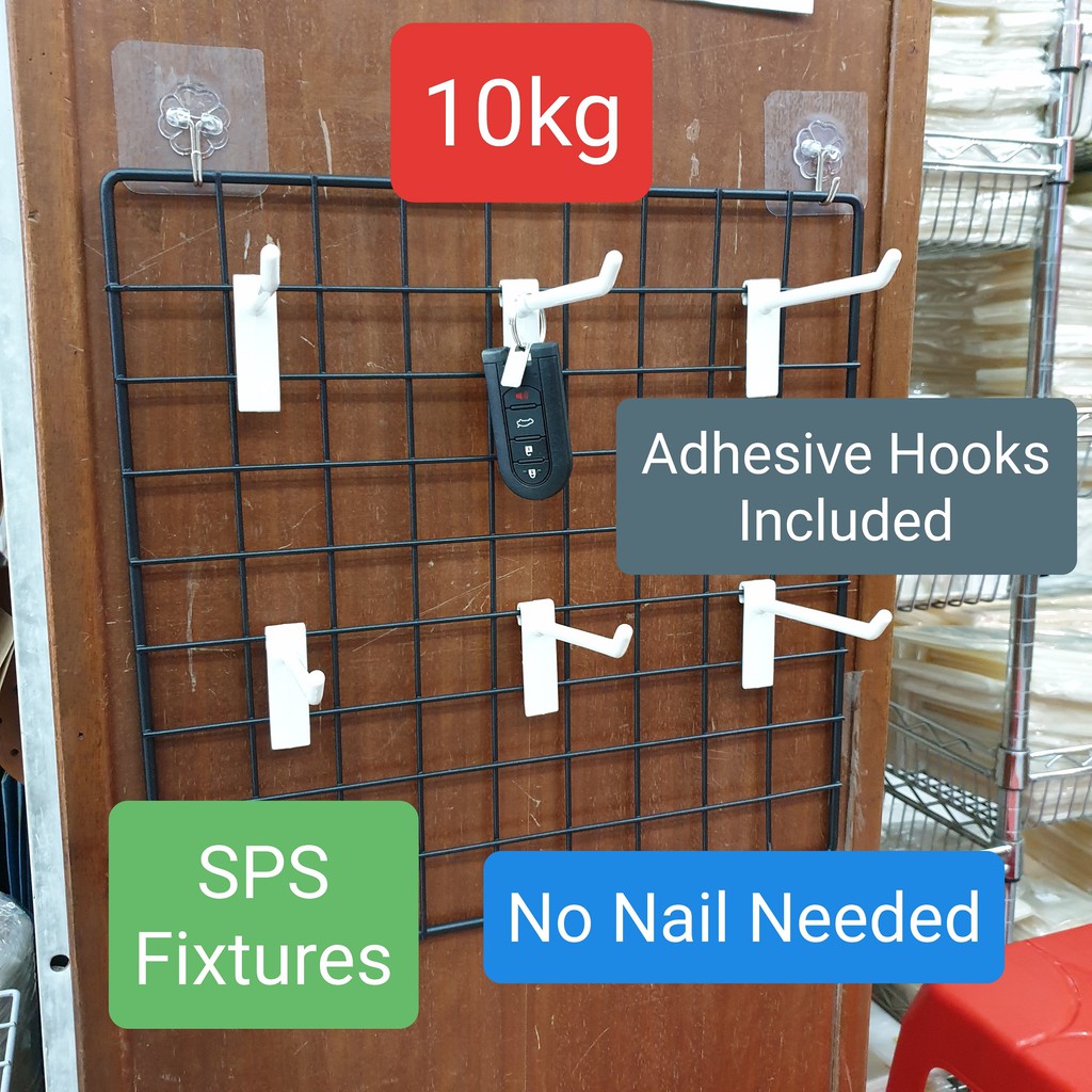 Multifunctional Iron Grid Organizer Wall Nett Hanging Home Decor Diy ...