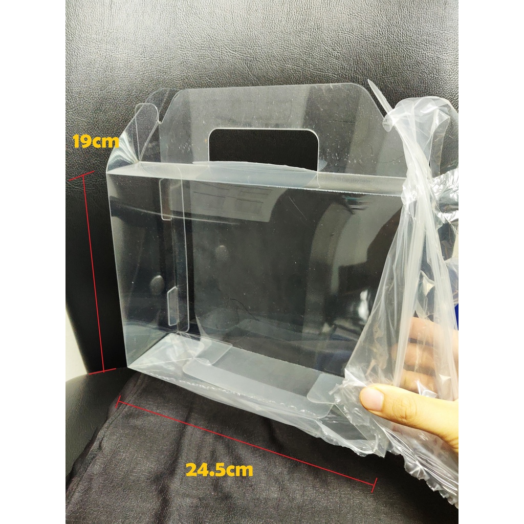 Plastic box / Transparent Handle PVC Box /Plain Packaging Box / Diecut ...