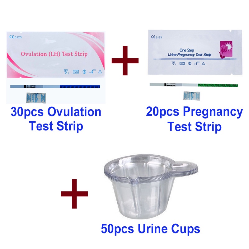 50pcs Ovulation Test Strip OPK LH Ovulasi & Early Pregnancy Test Strip ...