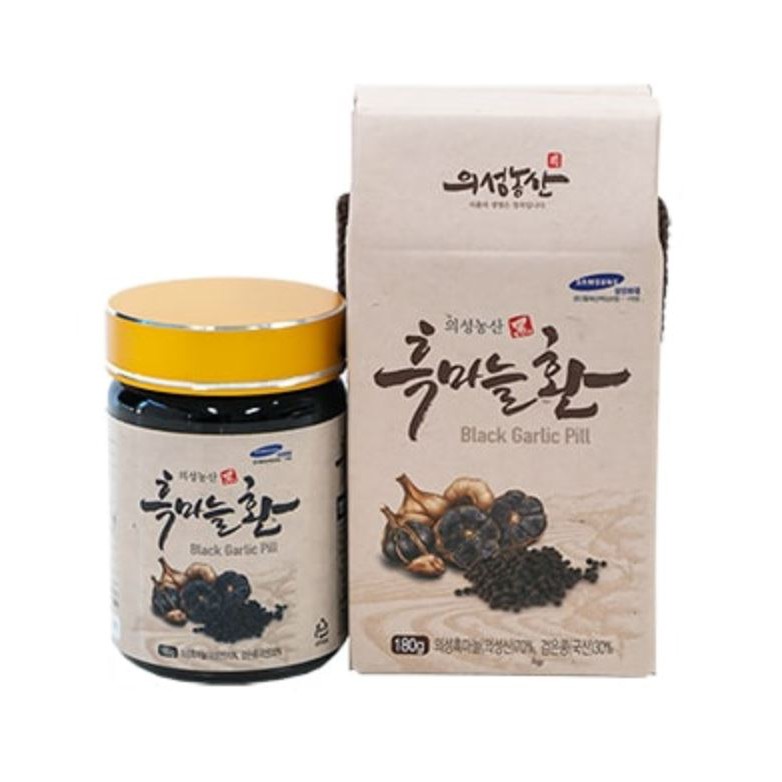 [UISEONG FARM] Korean Black Garlic Supplement Pills 180g Low ...
