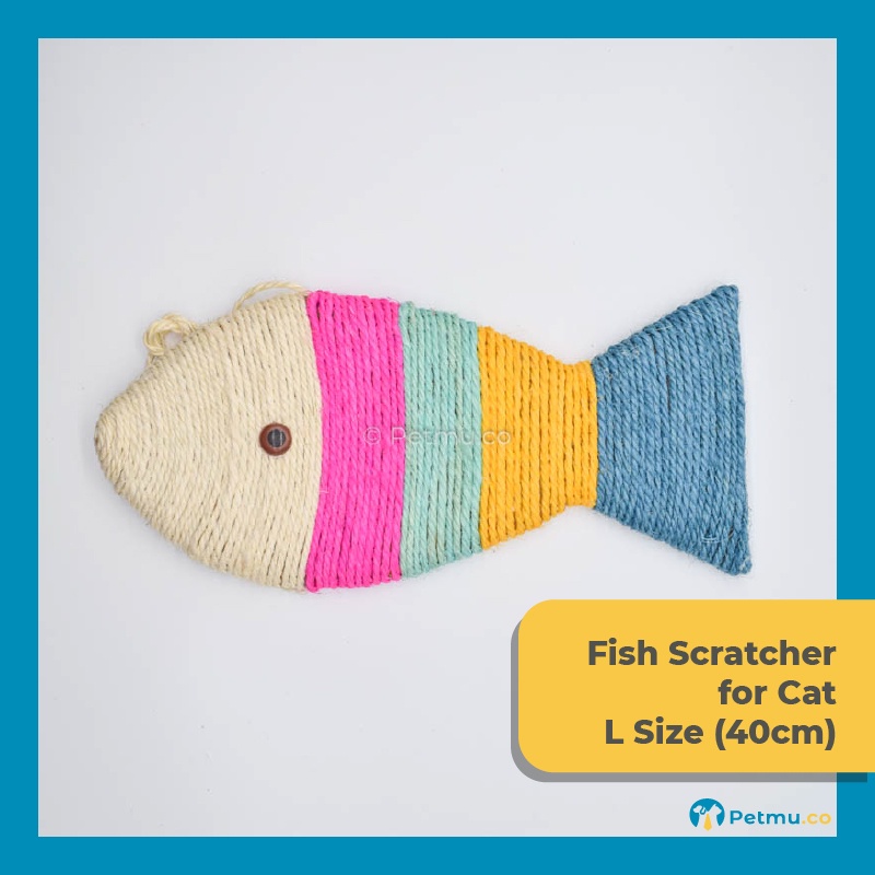 Eco-Sisal Fish Shape Scratcher 40cm (L Size) | Shopee Malaysia