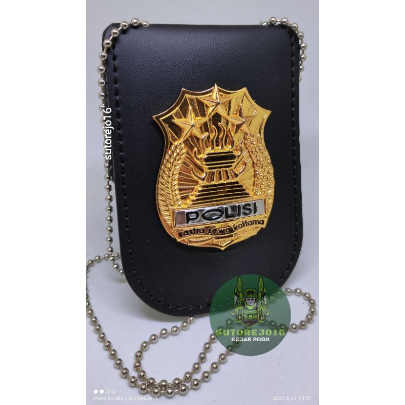 Police logo id card wallet necklace | Shopee Malaysia
