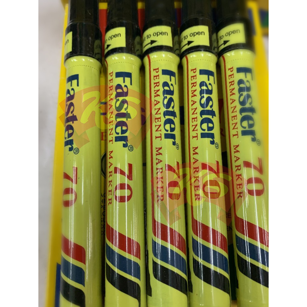 Faster 70 Marker Pen (12pcs) | Shopee Malaysia