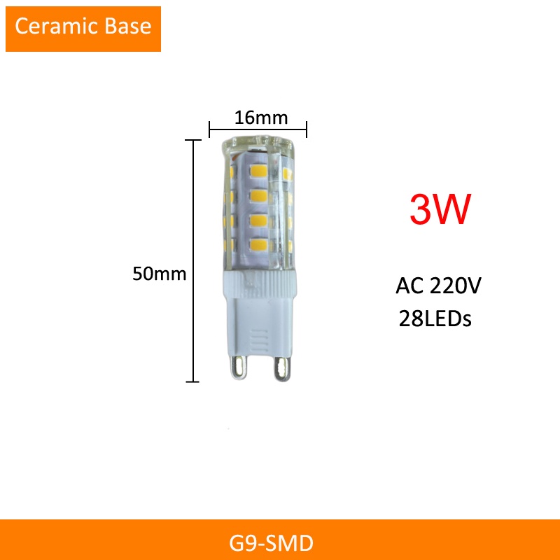 Ceramic LED Bulb Lamp Light G4 G9 AC 220V 3W 5W 7W 9W 12W High Brightness Spotlight | Shopee ...