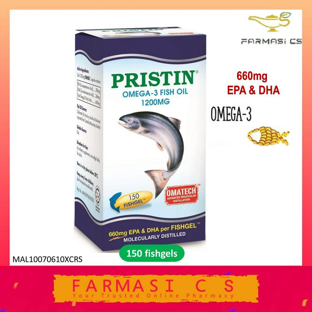 PROMO THC Pristin Omega-3 Fish Oil 1200mg 150 Fishgels EXP:11/2026 ...