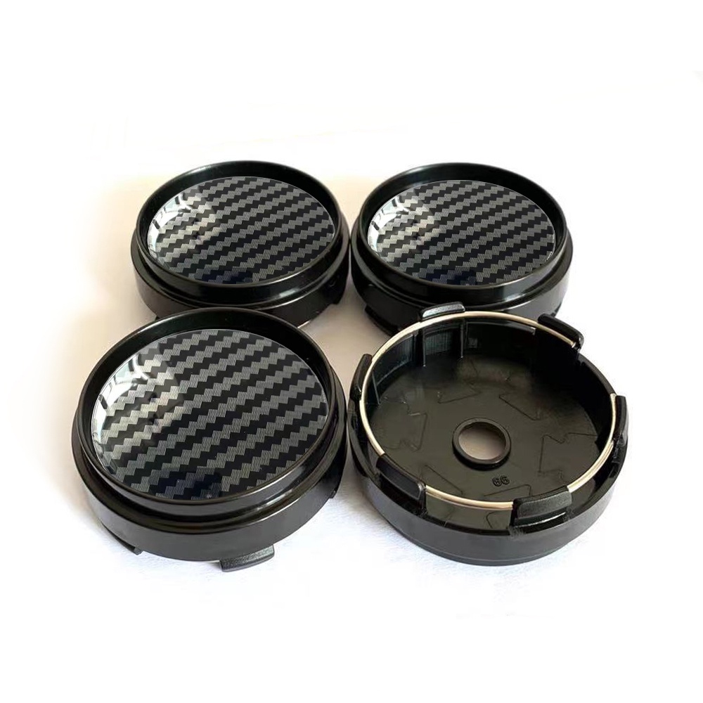 4pc 66mm Carbon fiber pattern Center Cover Rim Hub Cap Center Cap for ...