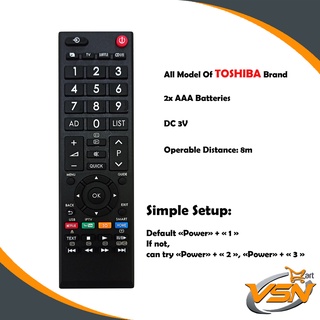 TOSHIBA LCD LED TV Remote Control REGZA RM-L890 CT-90436 Compatible ...