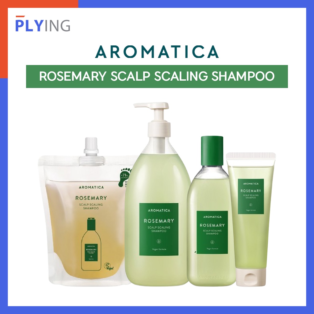 [AROMATICA] Rosemary Scalp Scaling Shampoo (1000ml/400ml/180ml/Refill ...