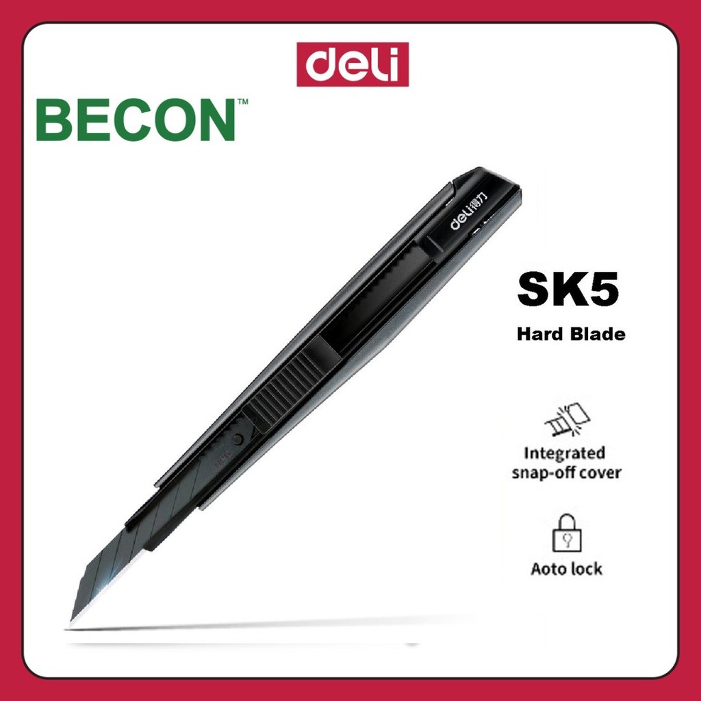 Deli 30° Hard SK5 Steel Blades Cutter 2037S | Shopee Malaysia