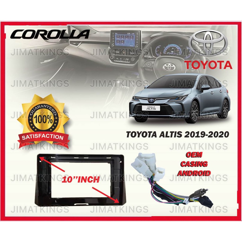 Toyota Altis 2019-2020 10" Android Player Casing | Shopee Malaysia