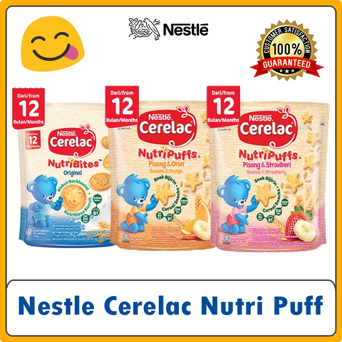 Cerelac NutriPuffs NutriBites Biscuit & Cereal Snack Baby (Banana ...