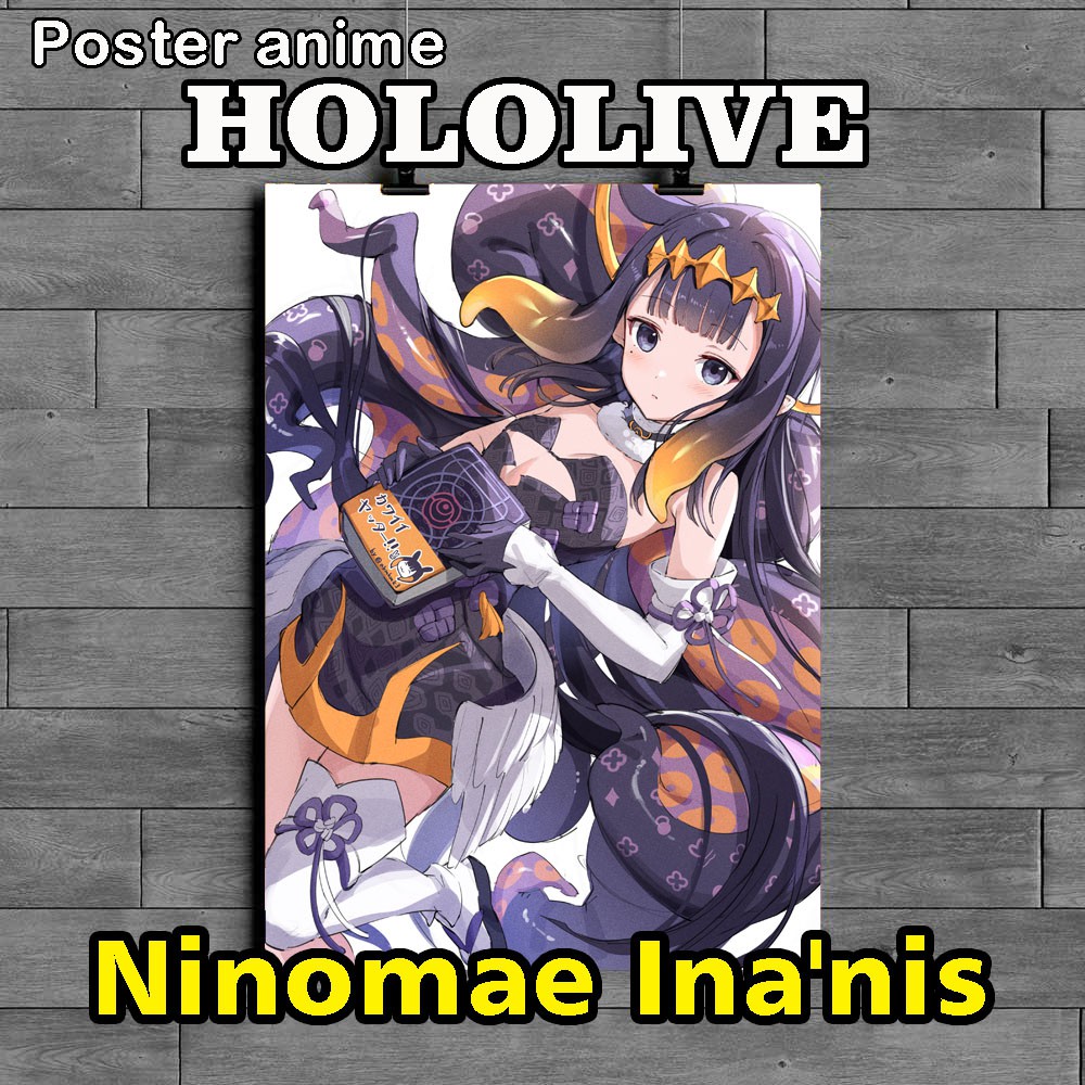 Hololive Ninomae Ina'nis full color uk a3+ Anime Poster, special hd ...