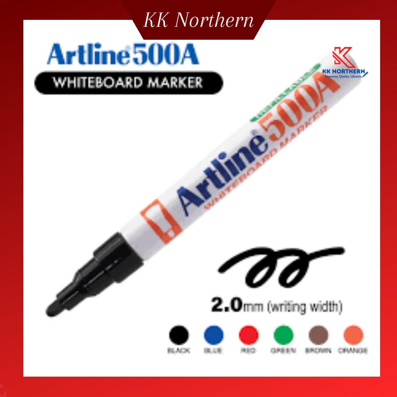 Artline Marker Pen White Board Marker 500A / 509A set (500/509) 6 Colour Set Whiteboard Pen ...