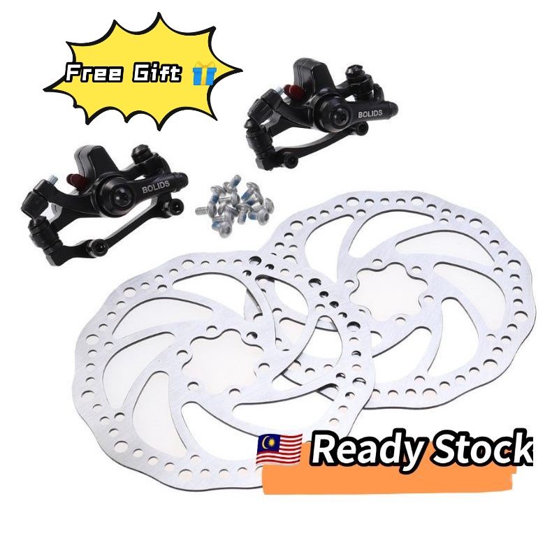 🔥🇲🇾Ready Stock🔥BOLIDS MTB Mechanical Disc Brake Basikal mtb folding ...