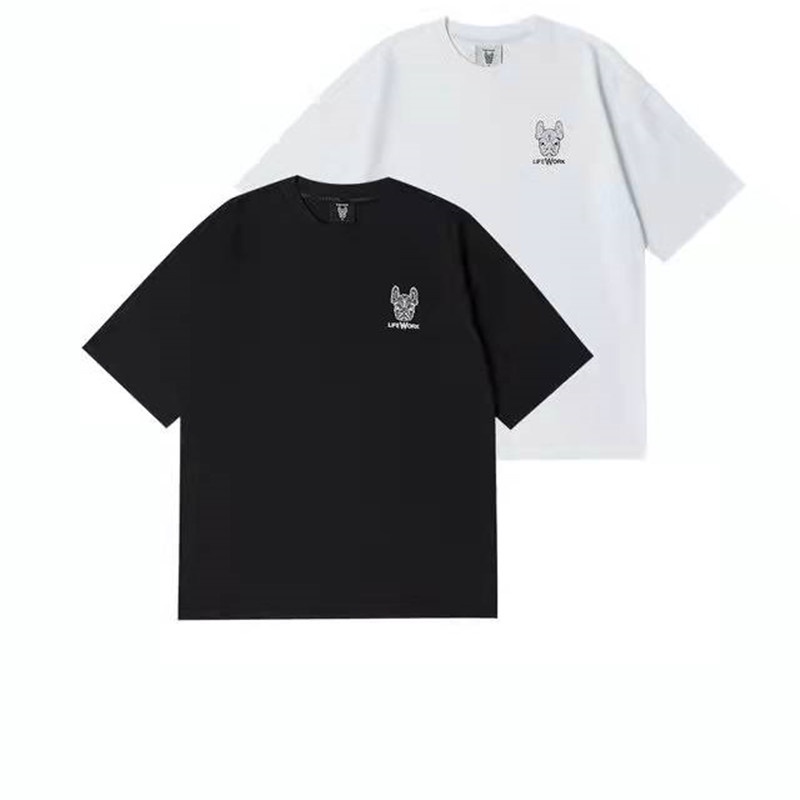 lifework Korean designer brand cotton printed short-sleeved men's and ...