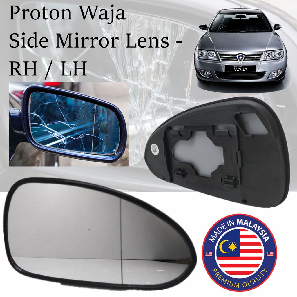 Proton Waja Side Mirror Lens / Side Mirror Glass - RH / LH | Shopee ...