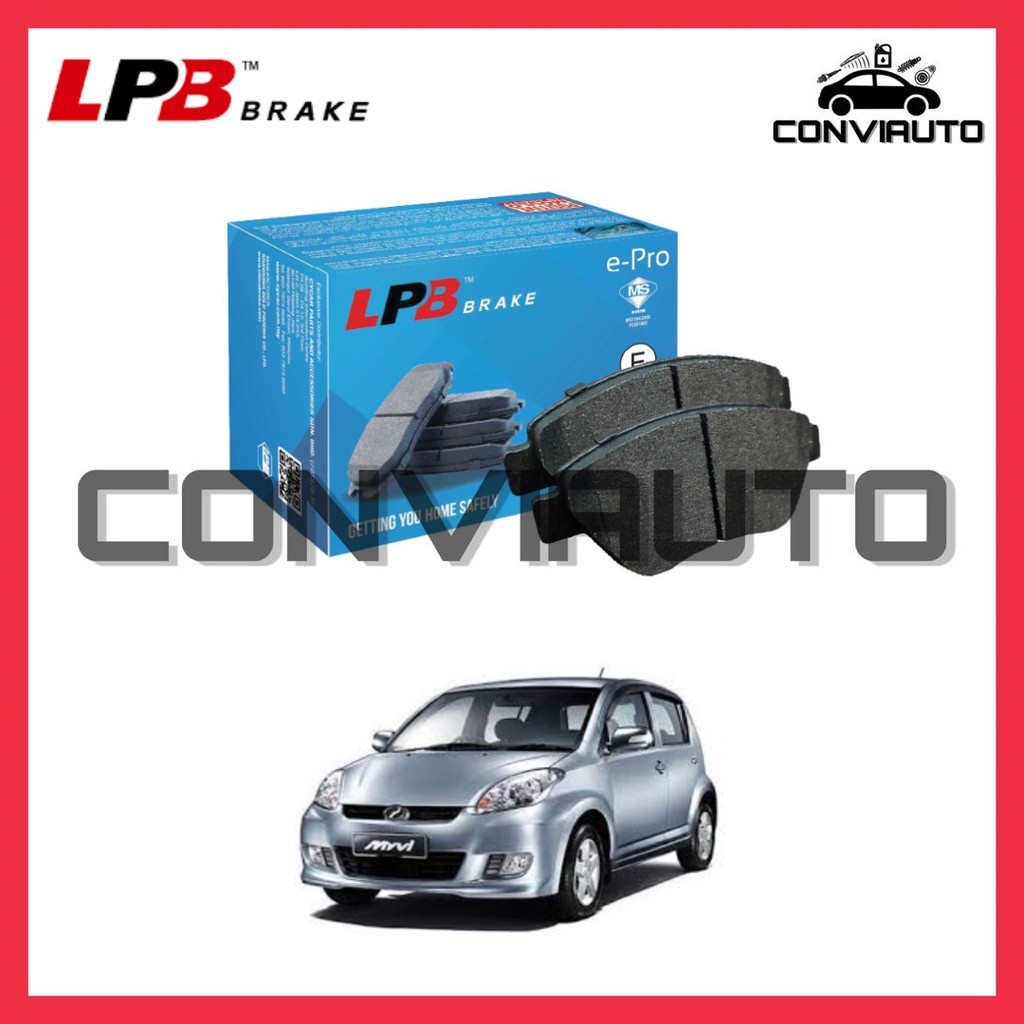 PERODUA MYVI 1.0 1.3 OLD MODEL FRONT LPB DISC BRAKE PAD (A08383 ...