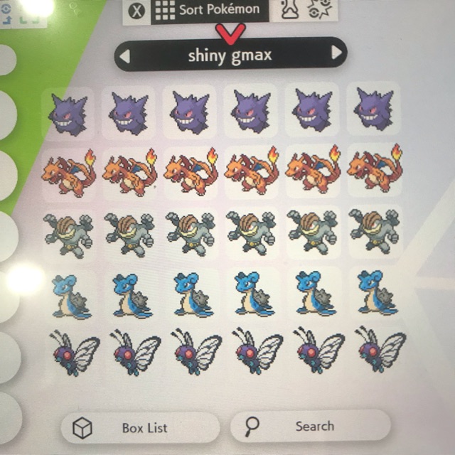 Shiny Gmax Pokemon-Gengar,Charizard,Marchamp,Lapras,Butterfree(In pokemon sword/shield) | Shopee ...
