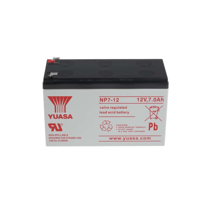 Yuasa Original 12V 7Ah 7.2Ah NP7-12 Sealed Lead Acid SLA free maintenance Battery | Shopee Malaysia