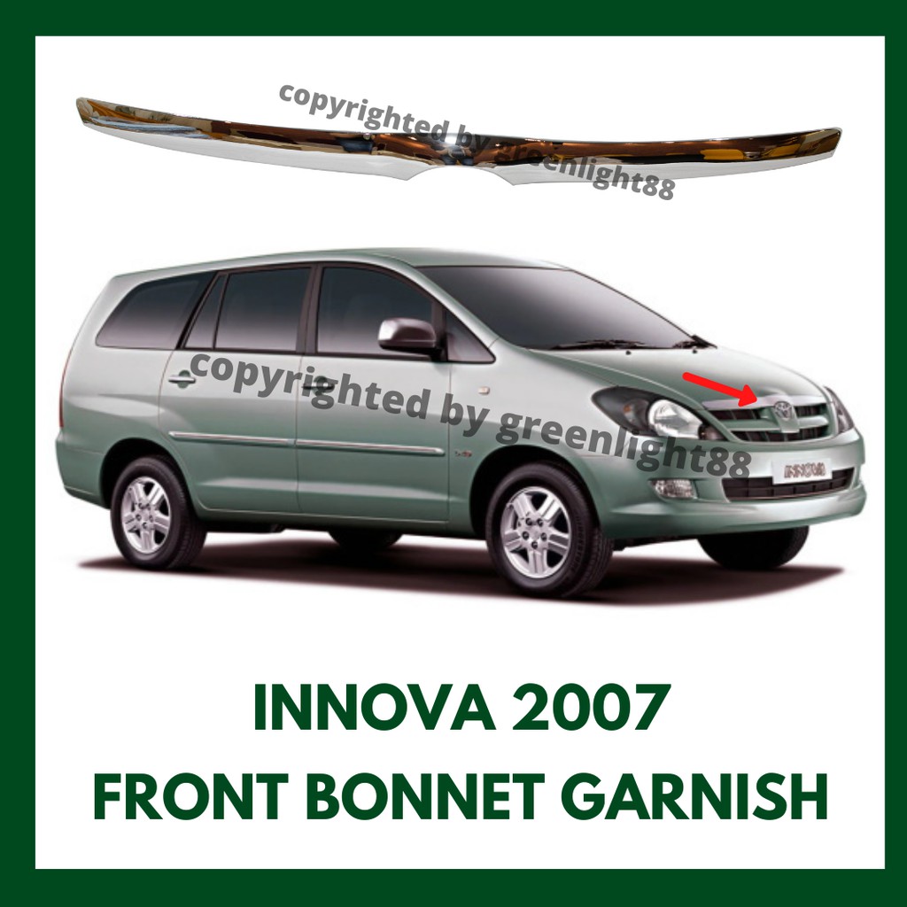 TOYOTA INNOVA 2005-2007 FRONT BONNET GARNISH (CHROME) | Shopee Malaysia